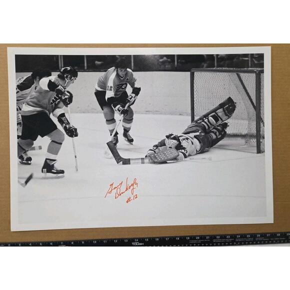 Other | Vintage Broad St Bullies Philadelphia Flyers Pic 25x17 Signed ...
